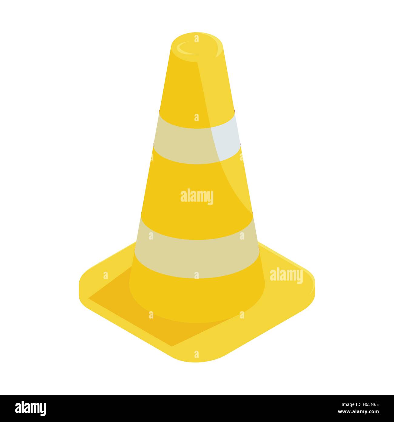 Traffic cone icon in cartoon style Stock Vector Image & Art - Alamy