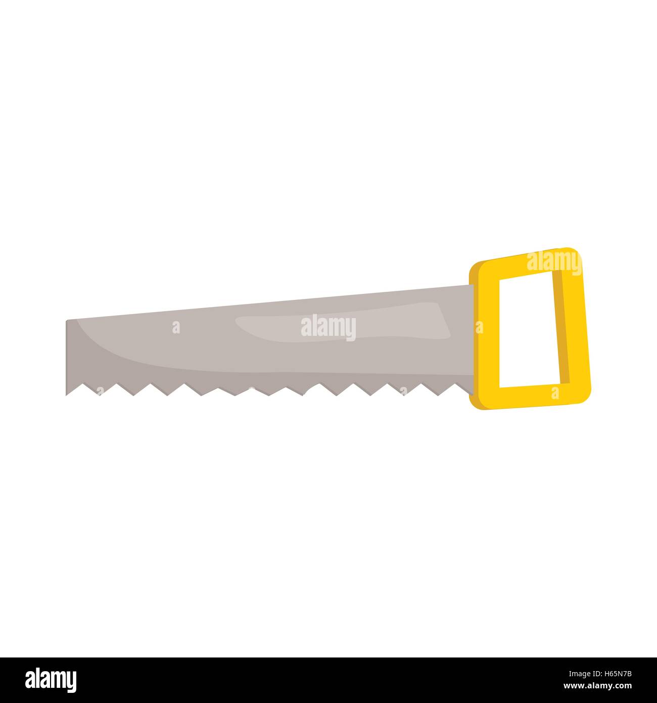Saw with yellow handle icon, cartoon style Stock Vector Image & Art - Alamy