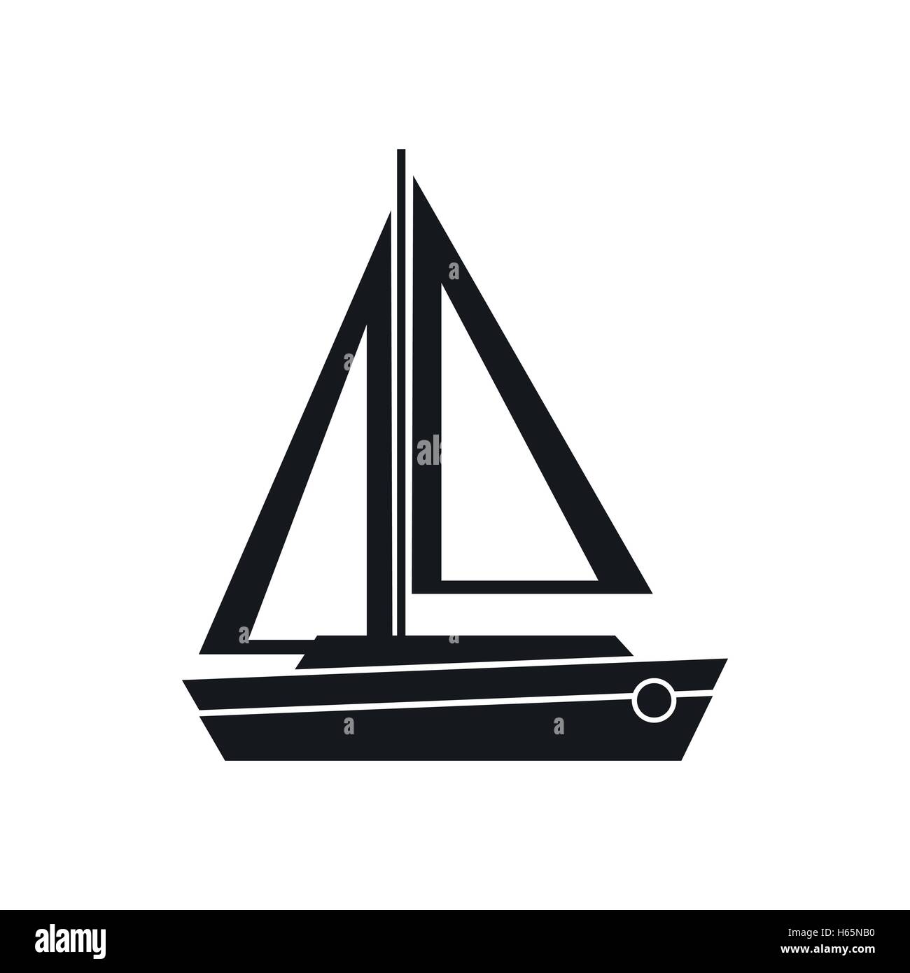 Small boat icon, simple style Stock Vector Image & Art - Alamy