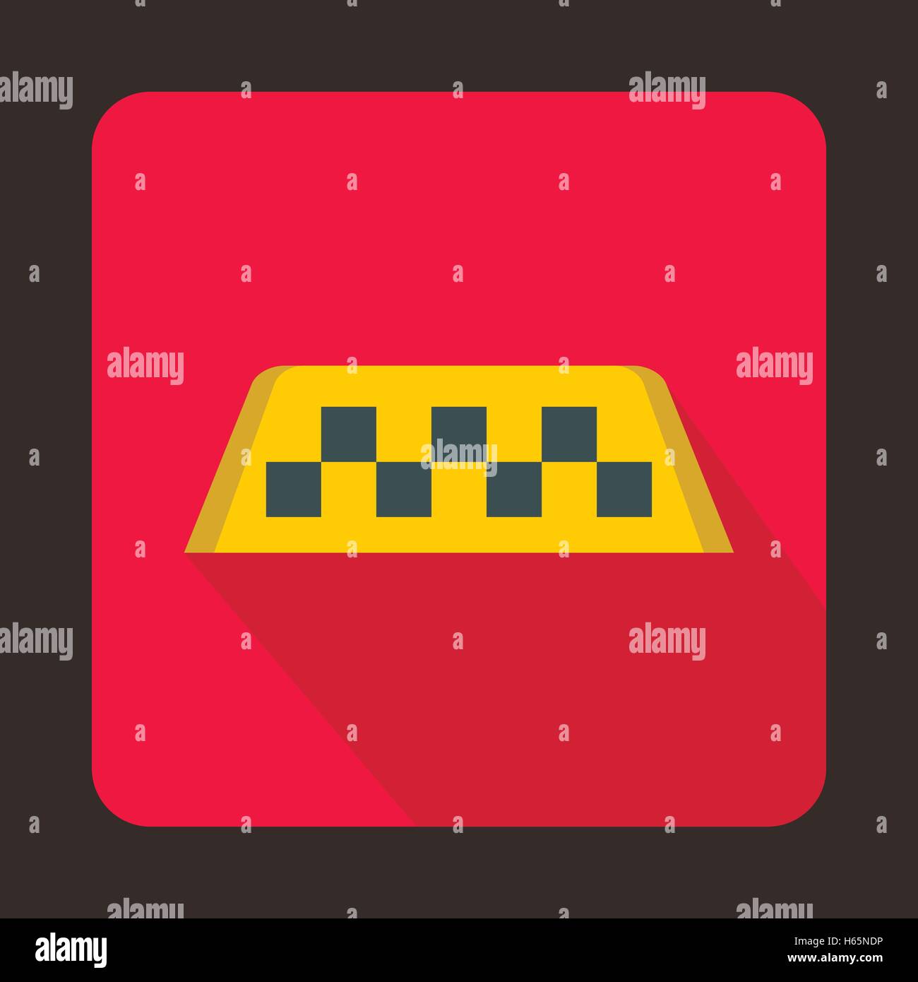 Checker taxi icon, flat style Stock Vector Image & Art - Alamy