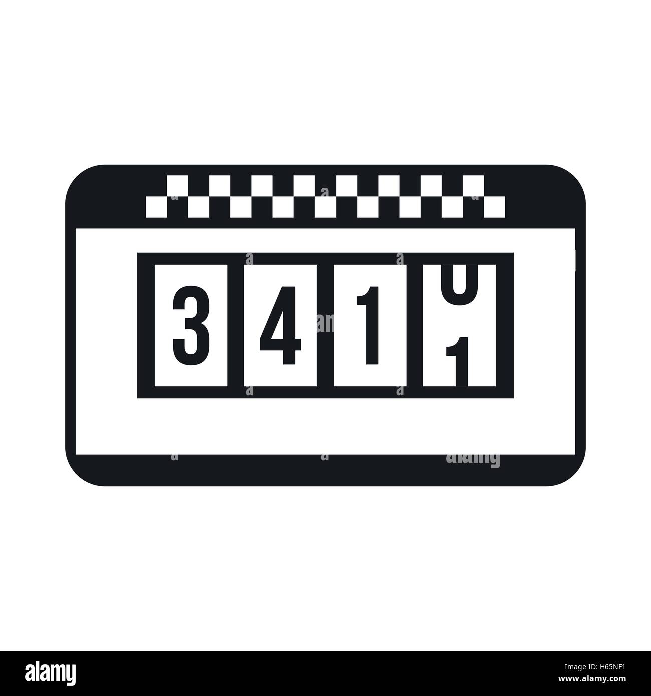 Taximeter icon, simple style Stock Vector Image & Art - Alamy