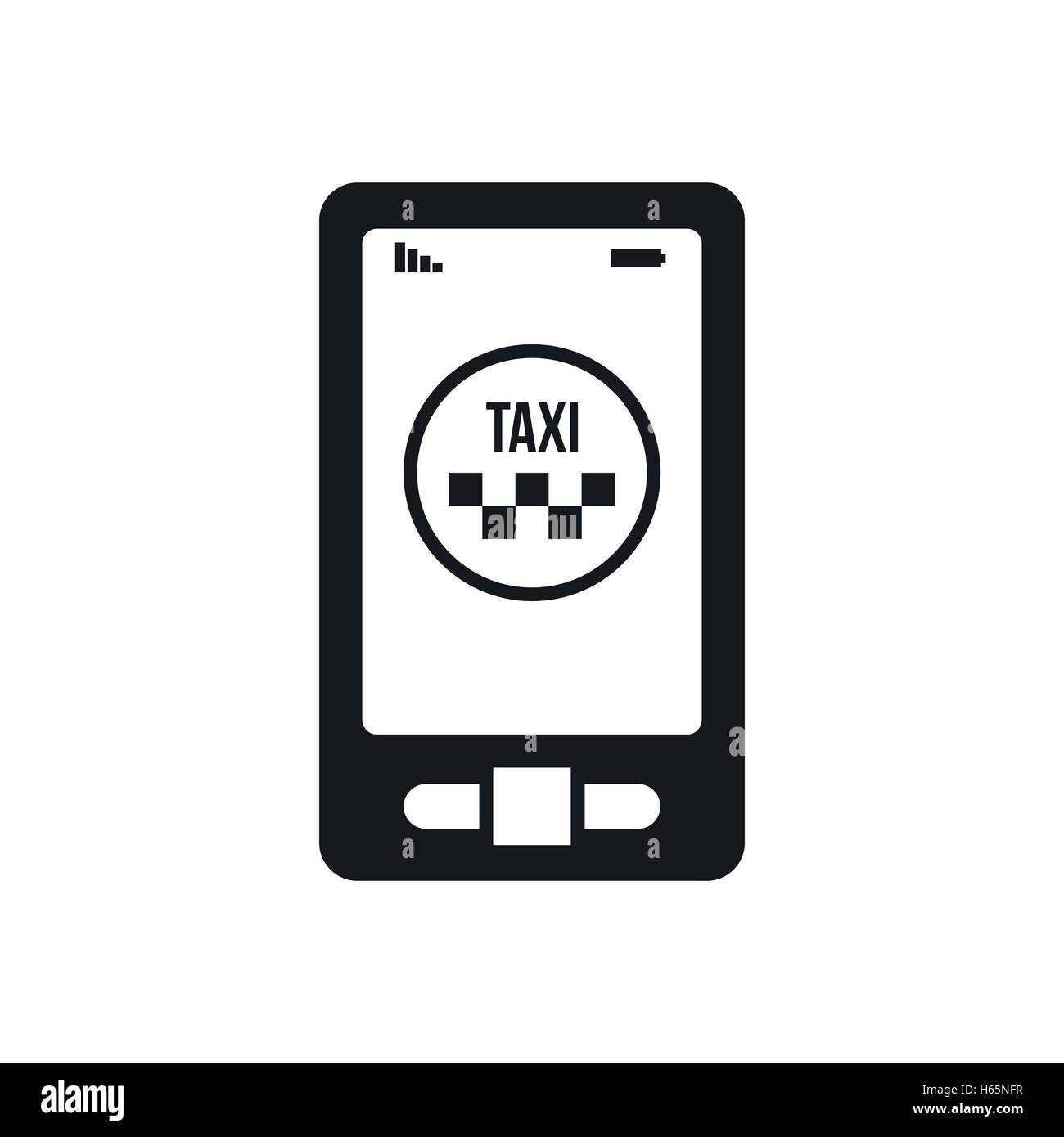 Taxi app in phone icon, simple style Stock Vector Image & Art - Alamy