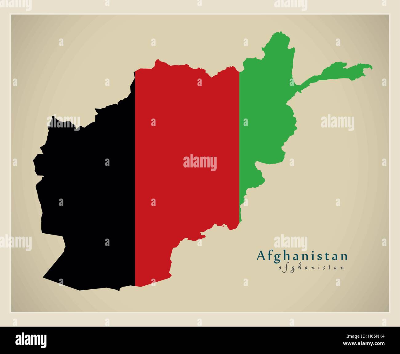 Afghanistan map vector hi-res stock photography and images - Alamy
