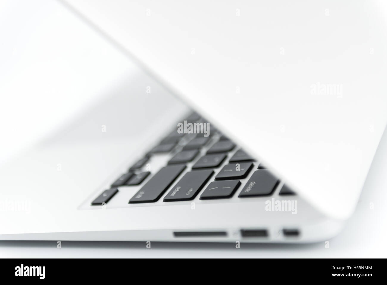 Laptop isolated on white background Stock Photo - Alamy