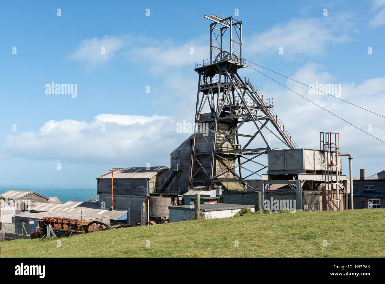 The historic Geevor tim mine, now a museum in Cornwall UK Stock Photo ...