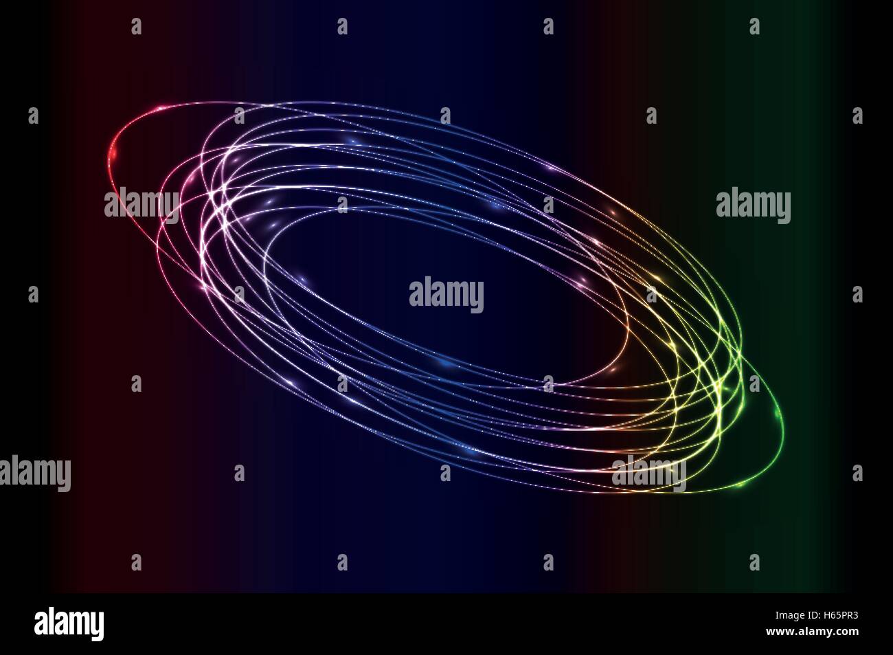 colored glowing rings, Abstract background bright glowing rings Stock ...