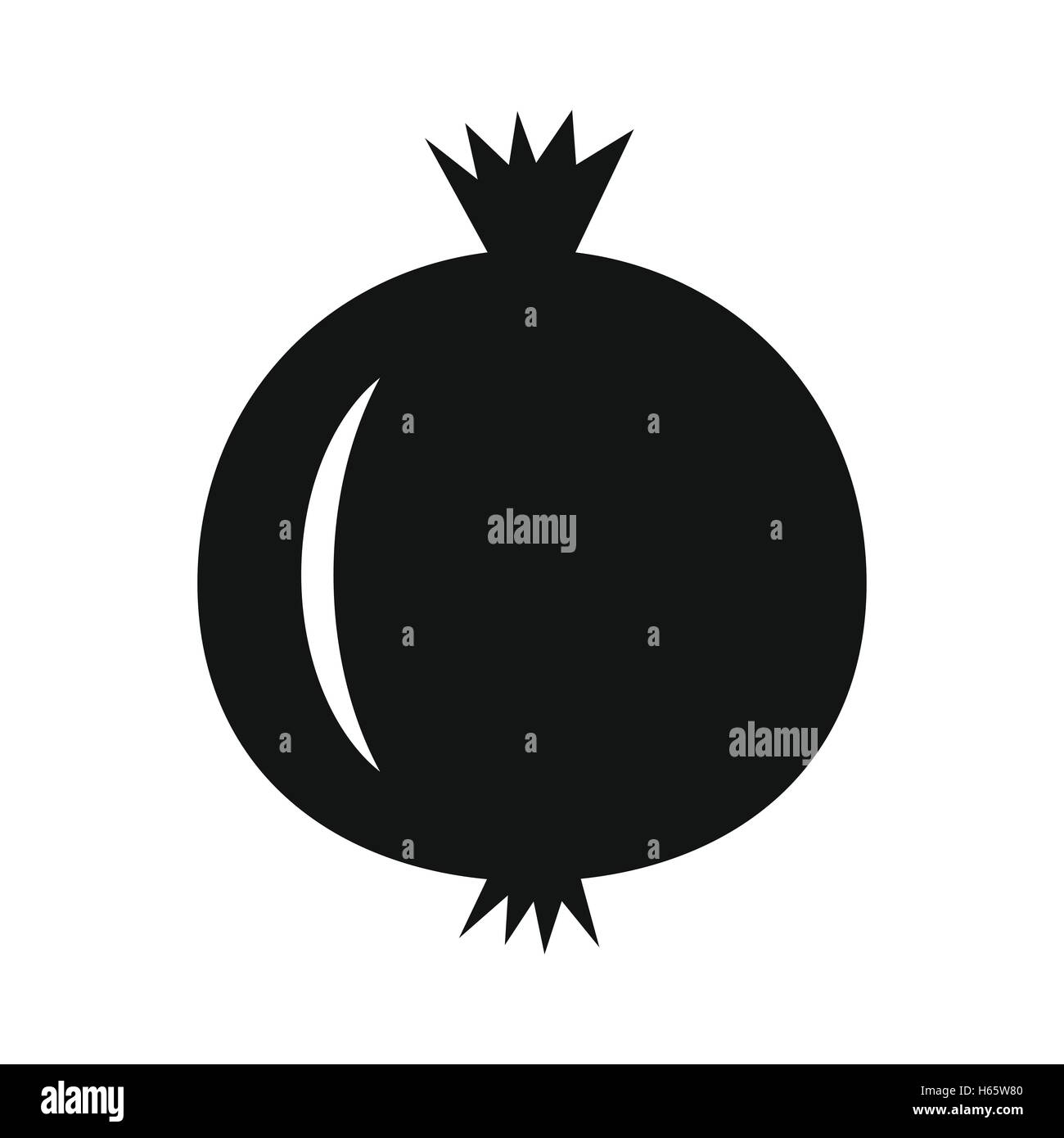 Pomegranate simple icon Stock Vector Image & Art - Alamy