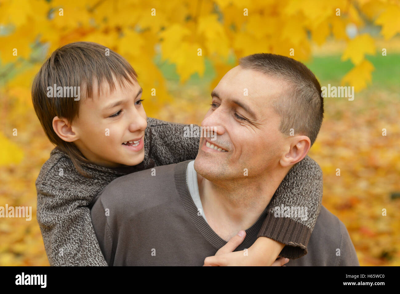 father and son Stock Photo - Alamy