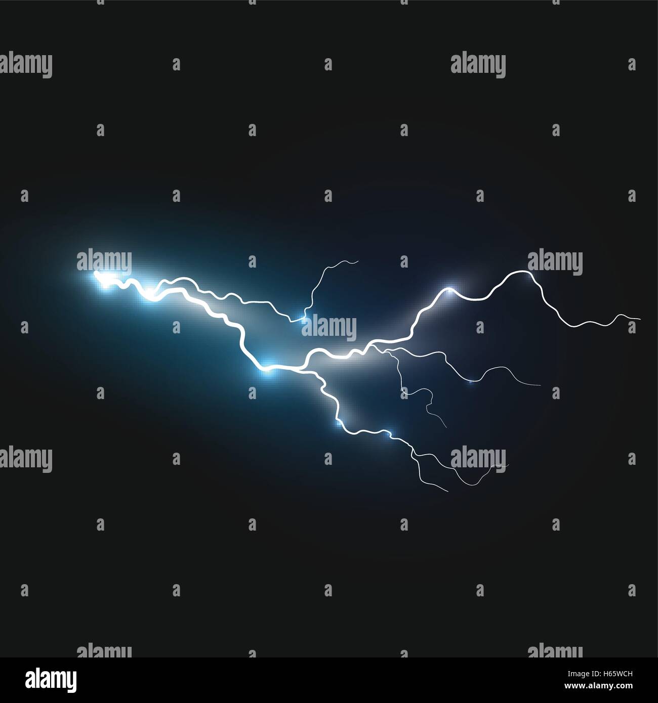 Realistic lightning symbol Stock Vector Image & Art - Alamy