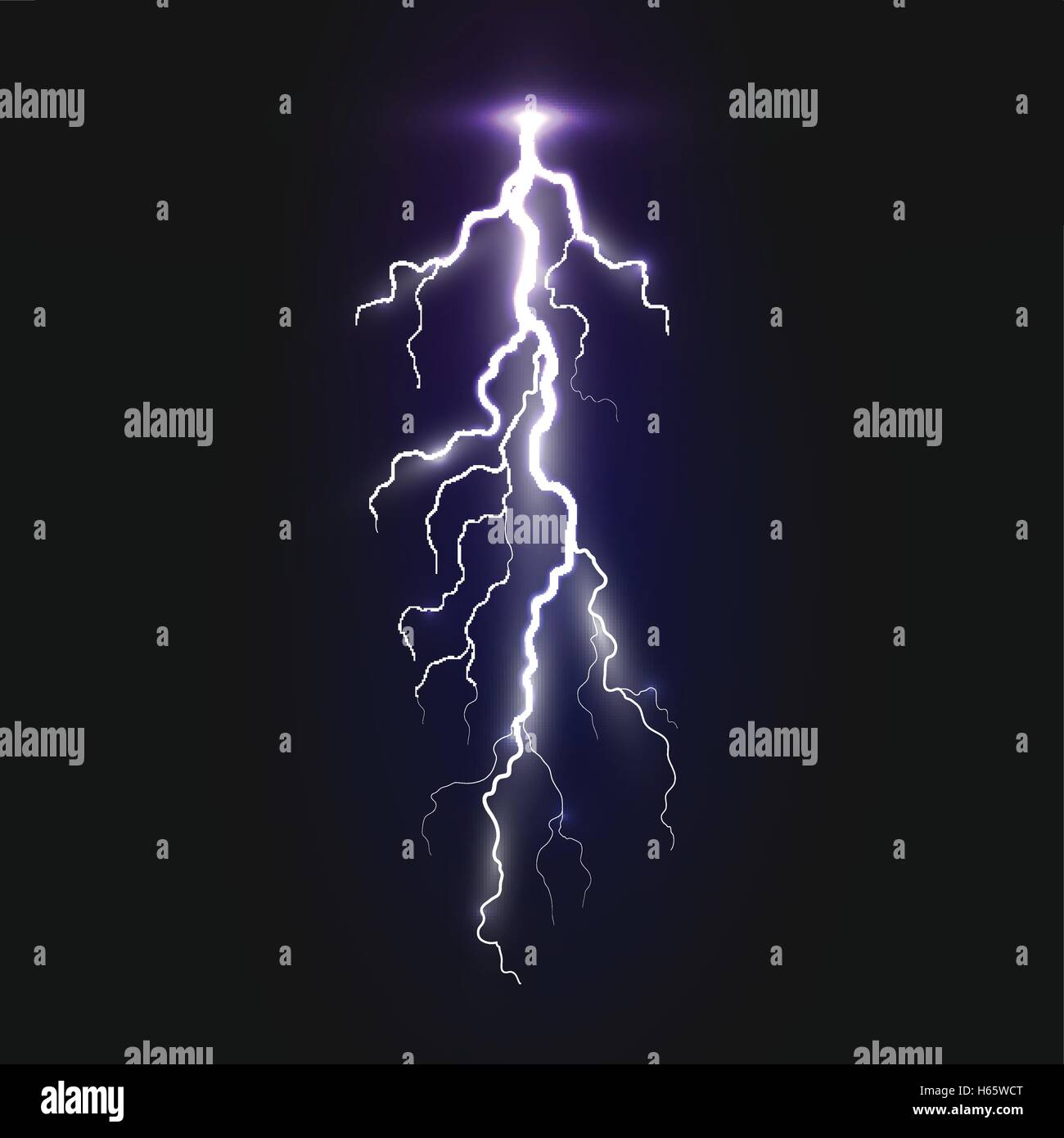 New realistic lightning sign Stock Vector Image & Art - Alamy