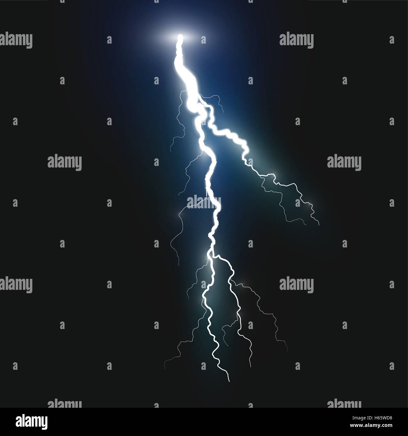 New realistic lightning symbol Stock Vector Image & Art - Alamy
