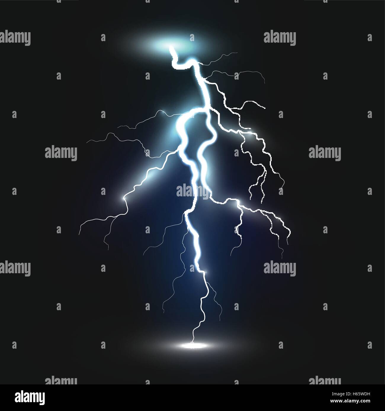 New realistic lightning icon Stock Vector Image & Art - Alamy