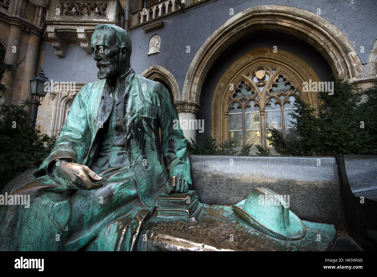 Budapest, capital of Hungary, The statue of Count Sándor Károlyi - was ...