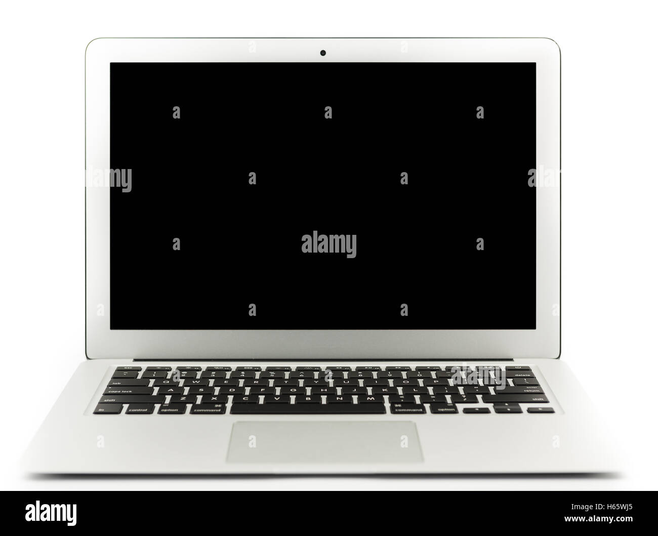 Laptop isolated on white background Stock Photo - Alamy