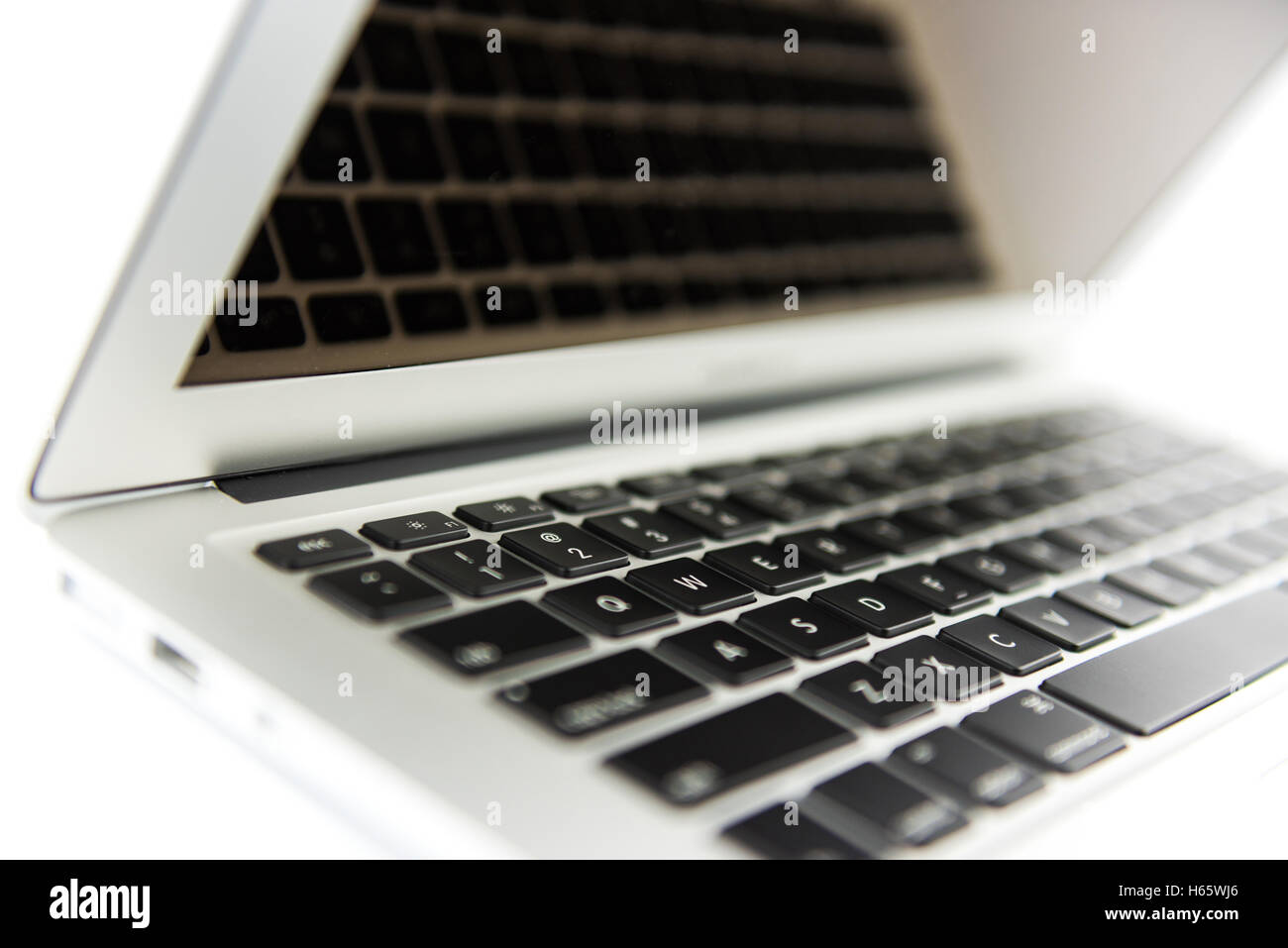 Laptop isolated on white background Stock Photo - Alamy