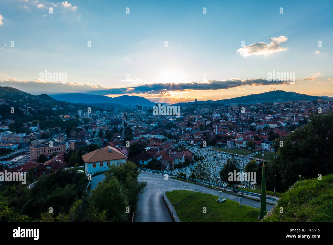 Sarajevo sunset sarajevo bosnia sarajevo hi-res stock photography and ...