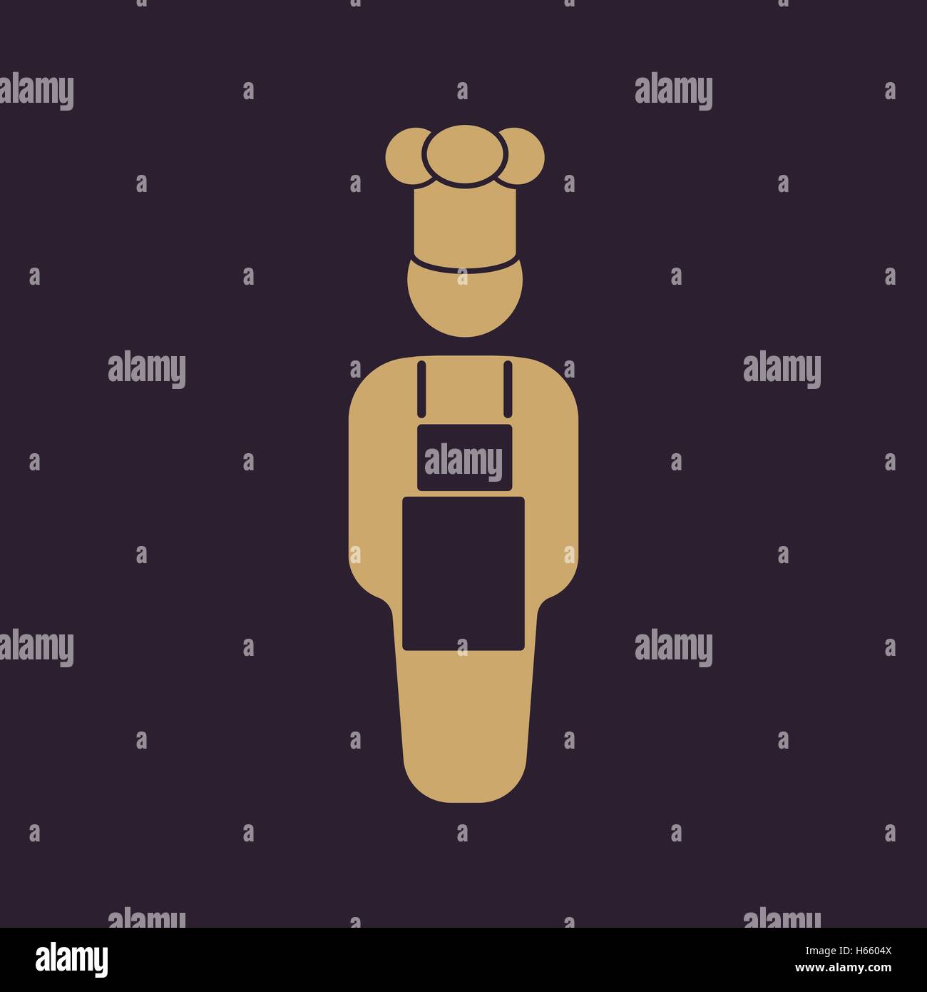 The cook icon. Chef and baker, restaurant, cafe symbol. Flat Stock ...