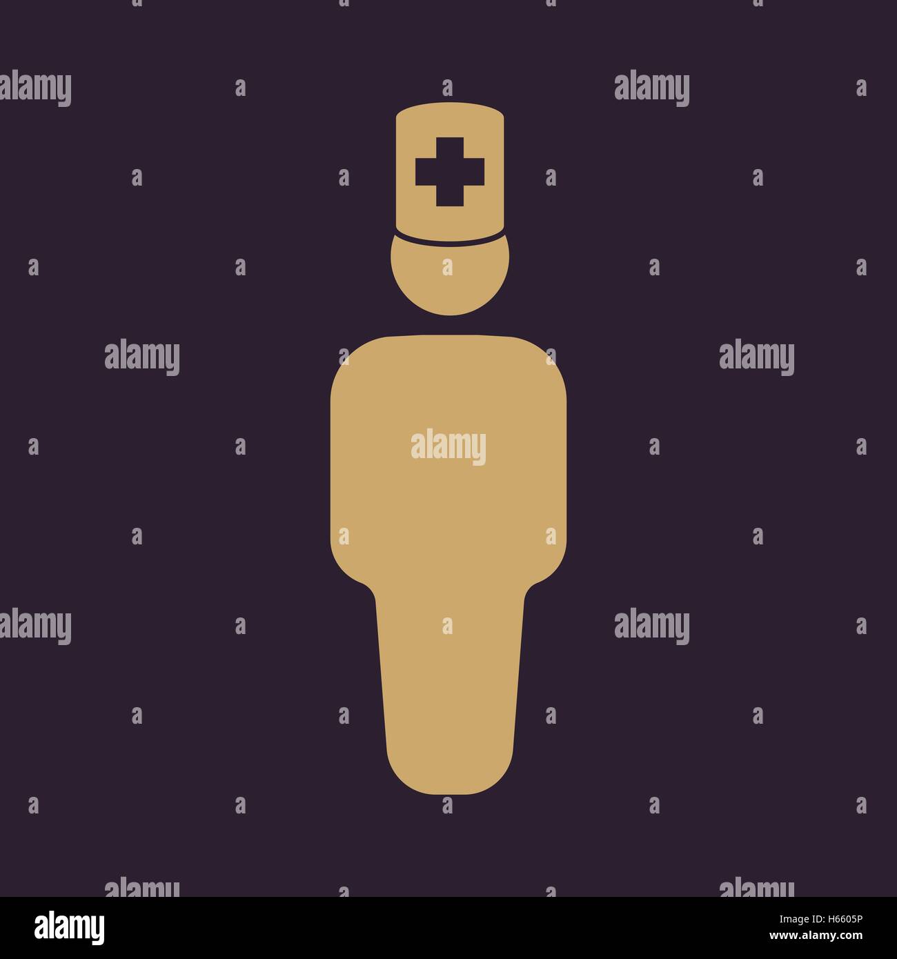 The doctor avatar icon. Physician and practitioner, medicine, hospital ...
