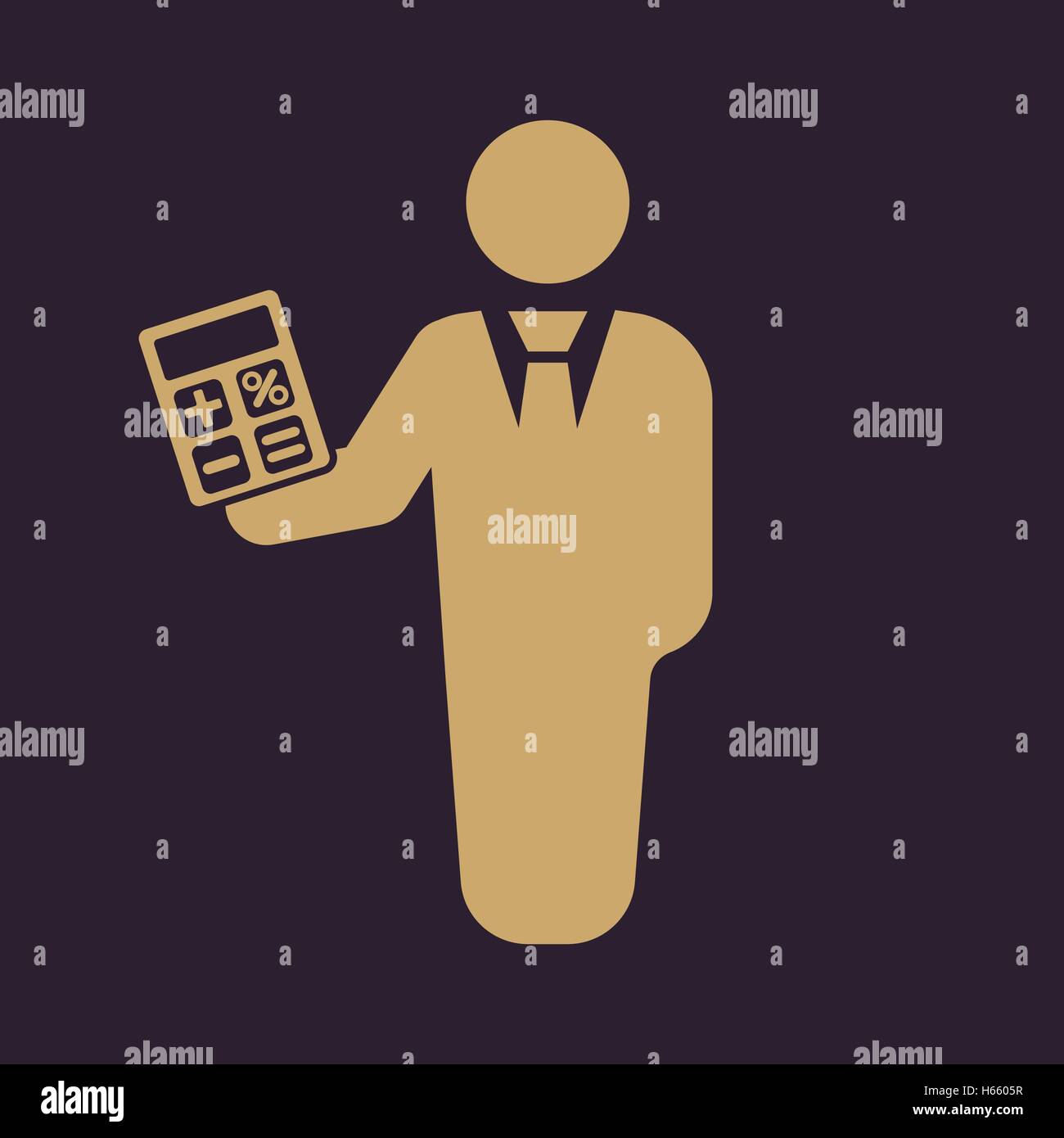 The financier avatar icon. Bank employee and banking, business ...