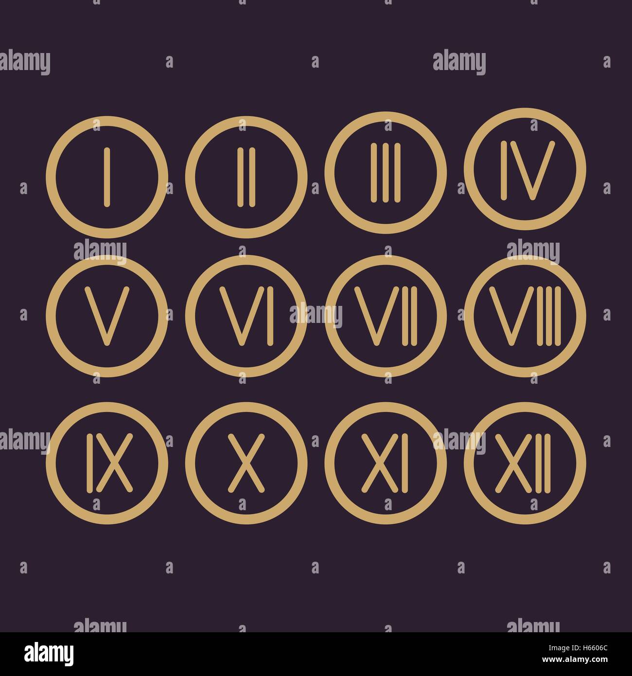 Set Roman numerals 1-12 icon Stock Vector Image & Art - Alamy Set Roman numerals 1-12 icon Stock Vector Image & Art - Alamy