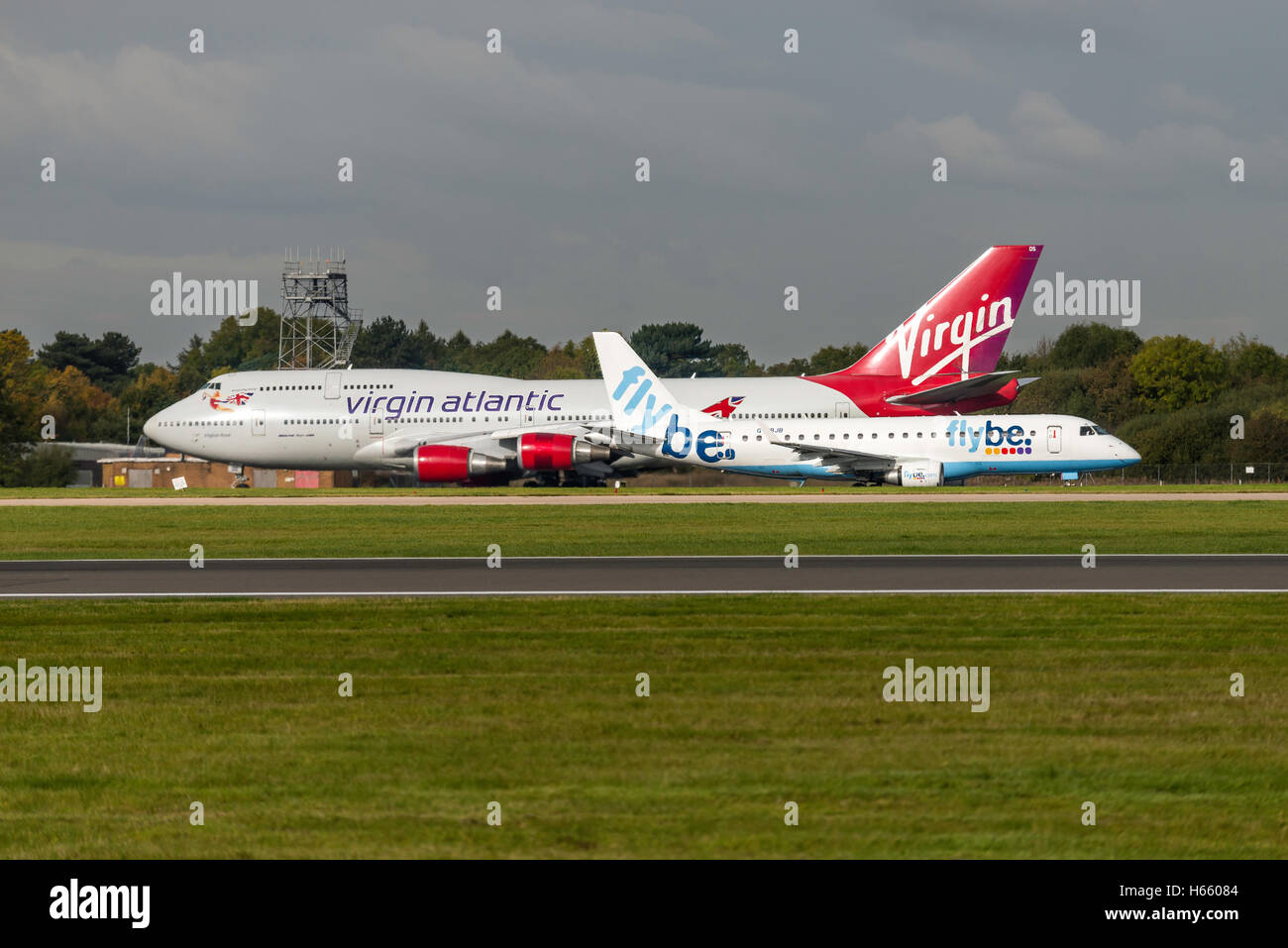 Boeing 747-443 G-VROS Virgin Atlantic English Rose, Airways Manchester ...
