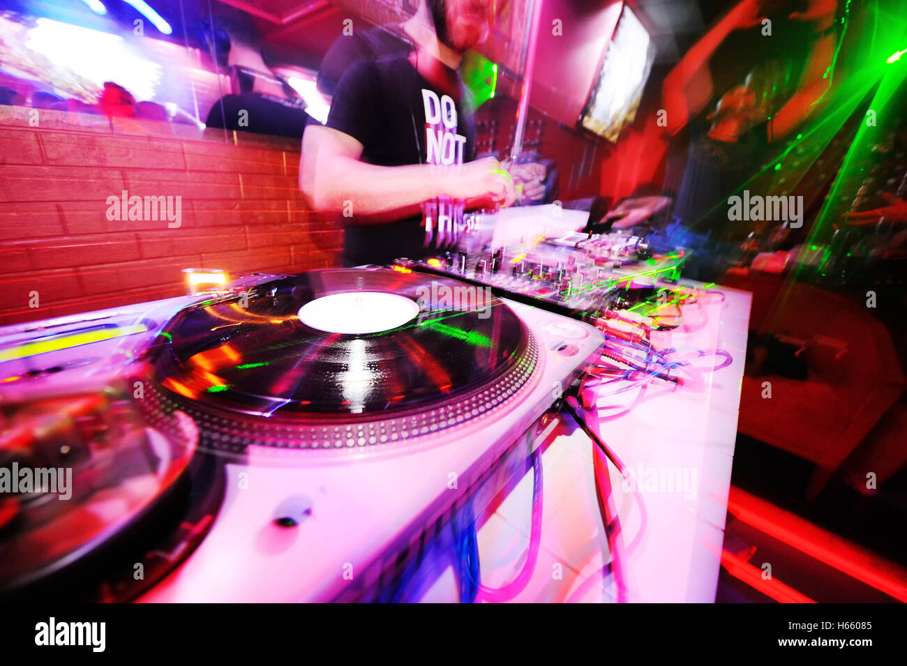 Dj behind hi-res stock photography and images - Alamy