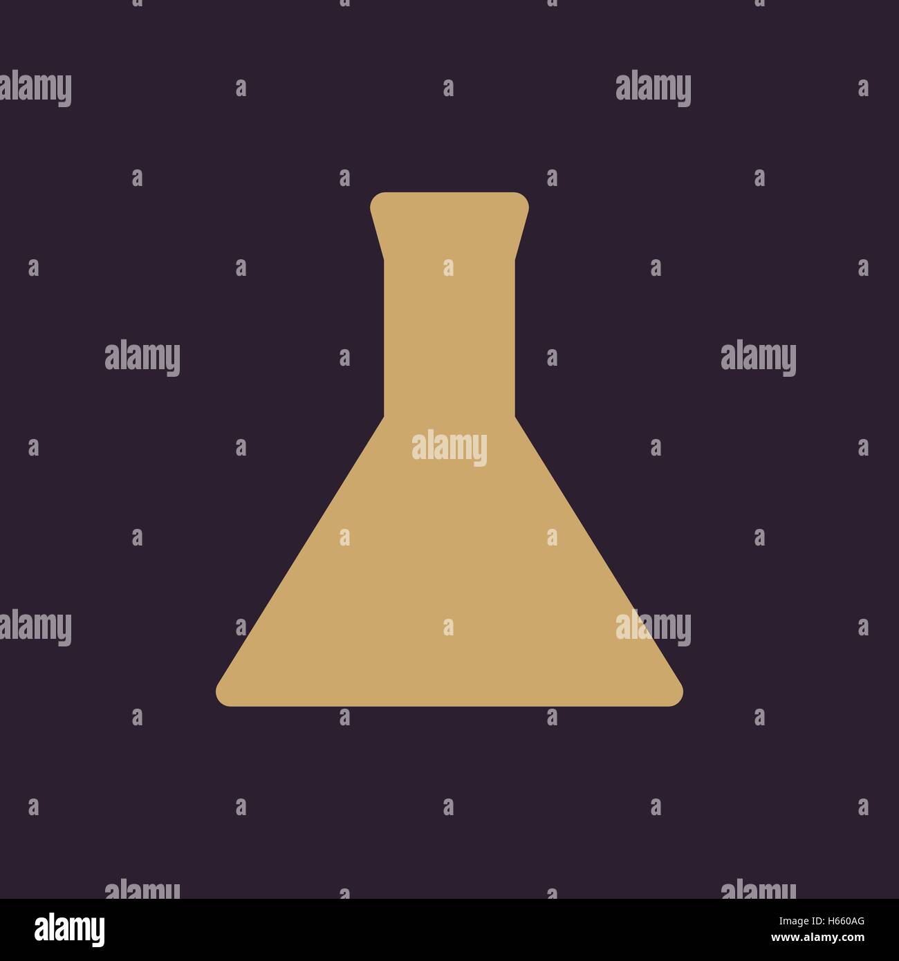 The test-tube icon. Flask and chemical, analysis, chemistry, laboratory ...