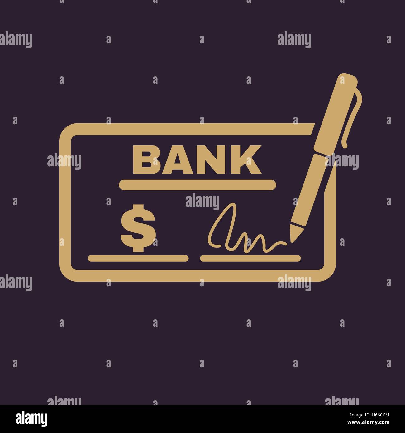 Bank checkbook background Stock Vector Images - Alamy