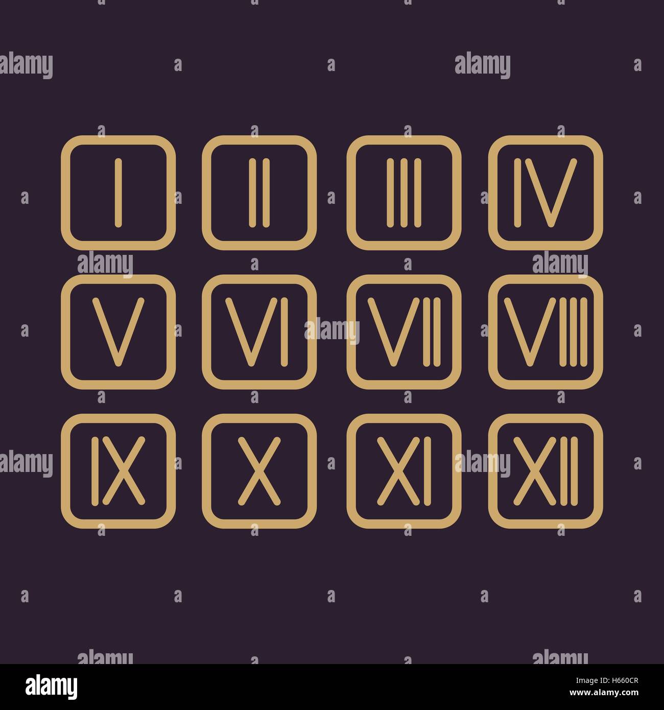 Roman numeral for 2 hi-res stock photography and images - Alamy