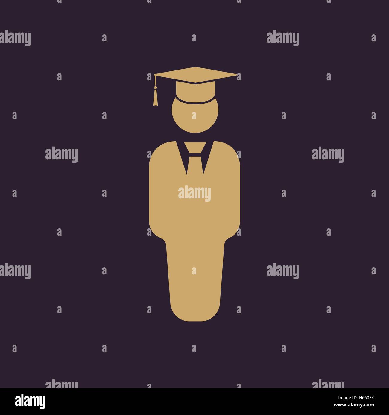 The student boy icon. School and academy, college, education symbol ...