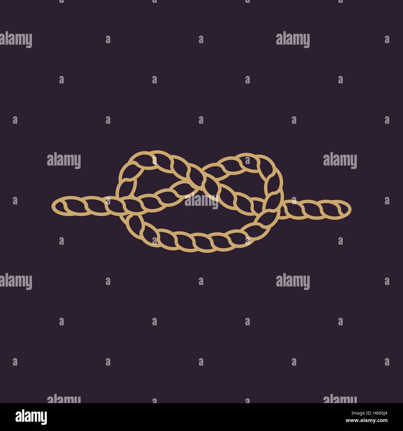 The knot icon. Node and tie, rope symbol. Flat Stock Vector Image & Art ...