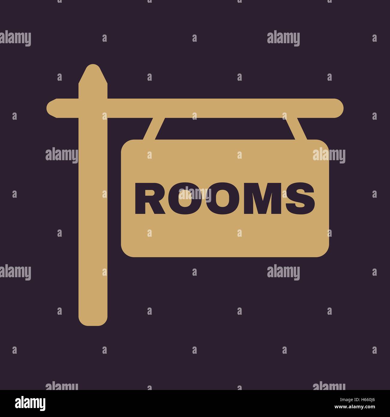 The rooms icon. Hotel symbol. Flat Stock Vector Image & Art - Alamy