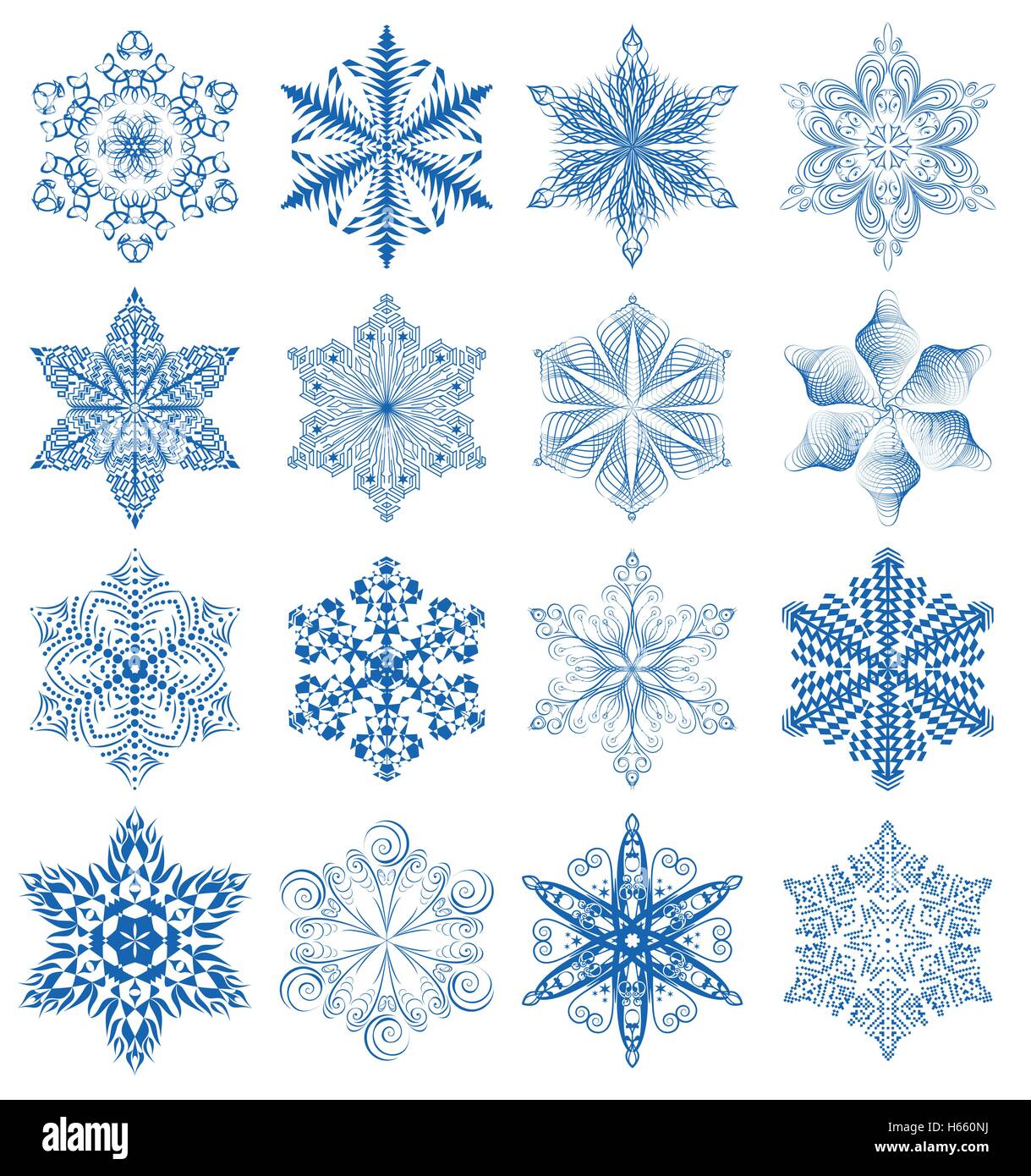 Fractal blue drawing Stock Vector Images - Alamy