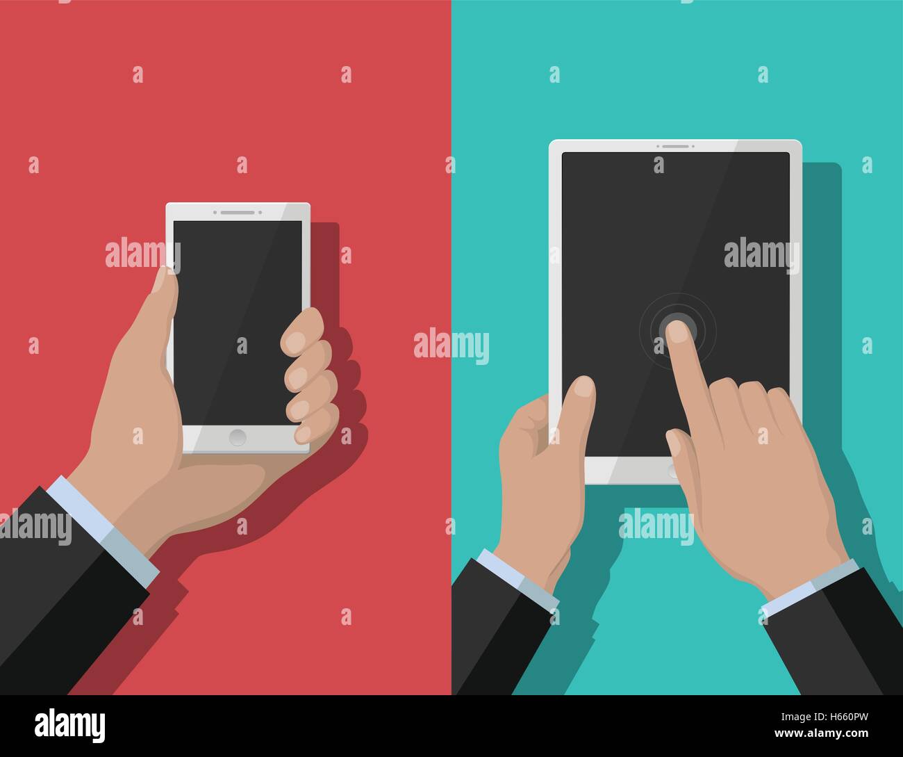 Smartphone and tablet-pc illustration 1 Stock Vector Image & Art - Alamy