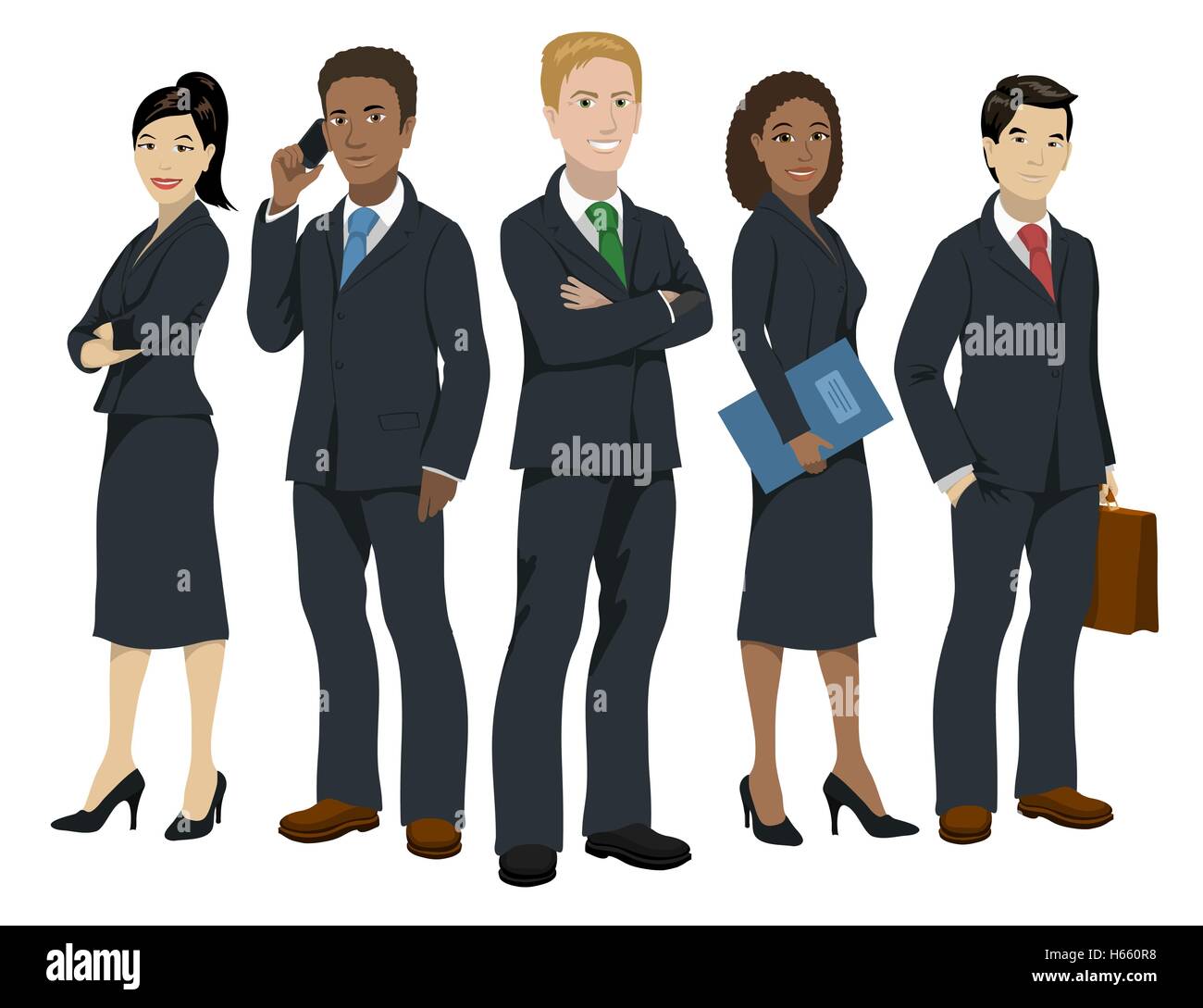 Business people illustration Stock Vector Image & Art - Alamy