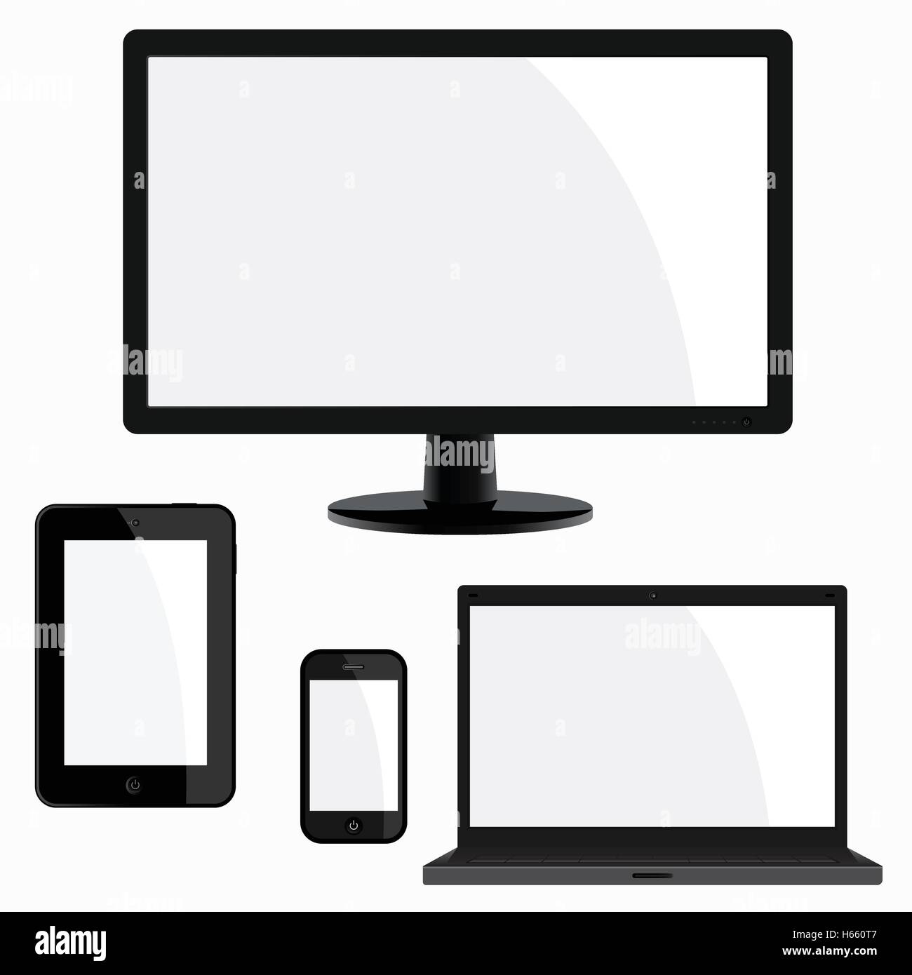 Electronic device illustration set Stock Vector Image & Art - Alamy