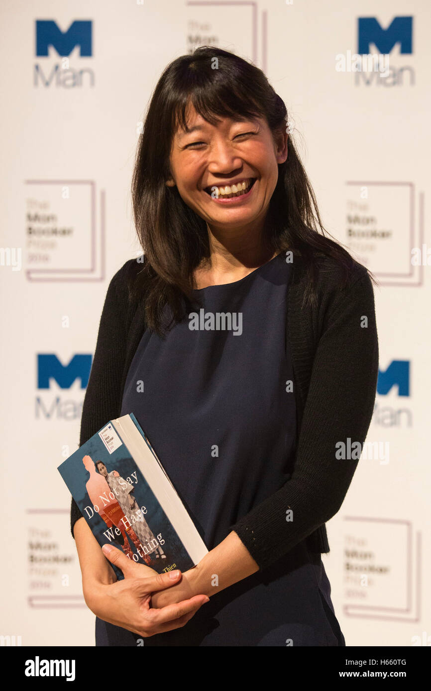 London, UK. 24 October 2016. Pictured: Madeleine Thien. Photocall with ...