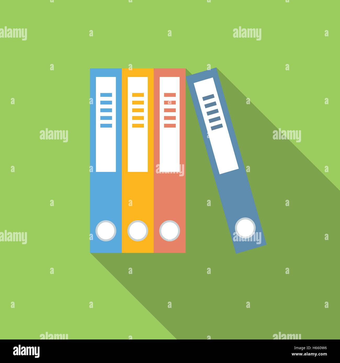 Folders flat icon Stock Vector Image & Art - Alamy