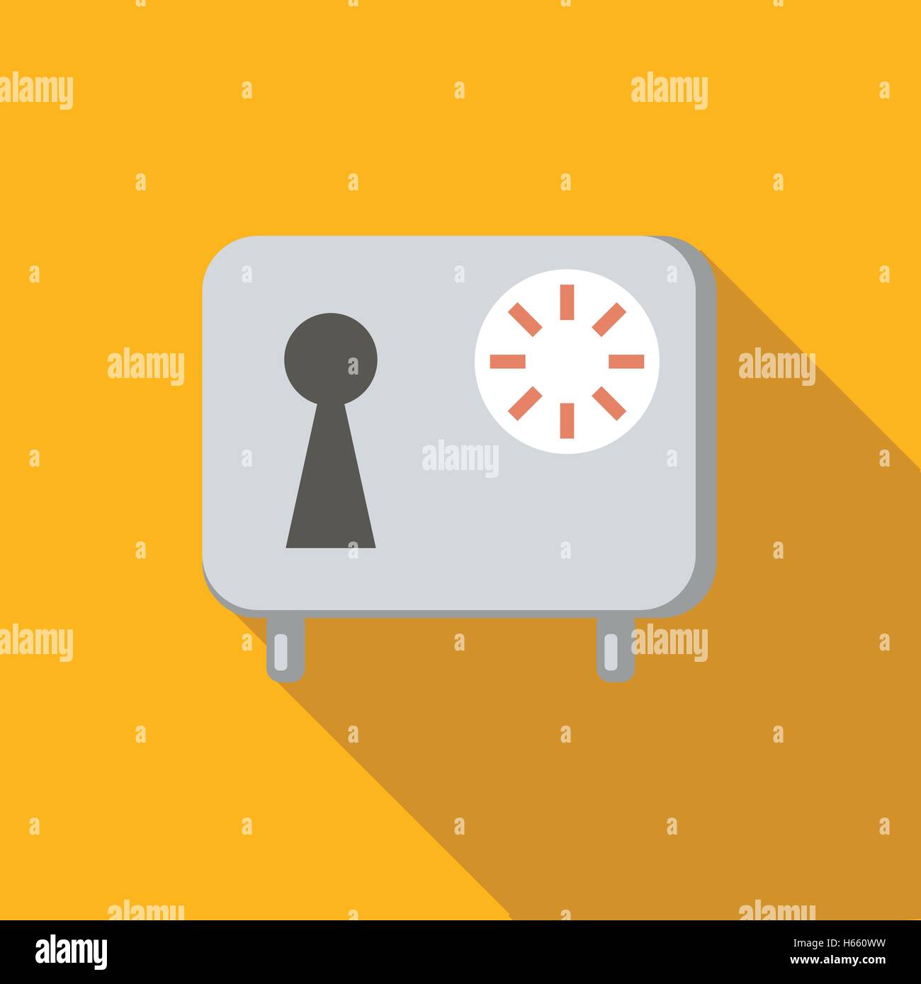 Safe flat icon Stock Vector Image & Art - Alamy
