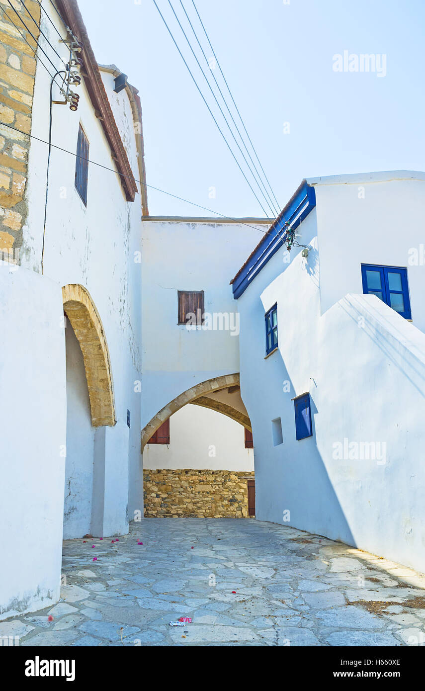 The old house with the arches, leading in different directed streets ...