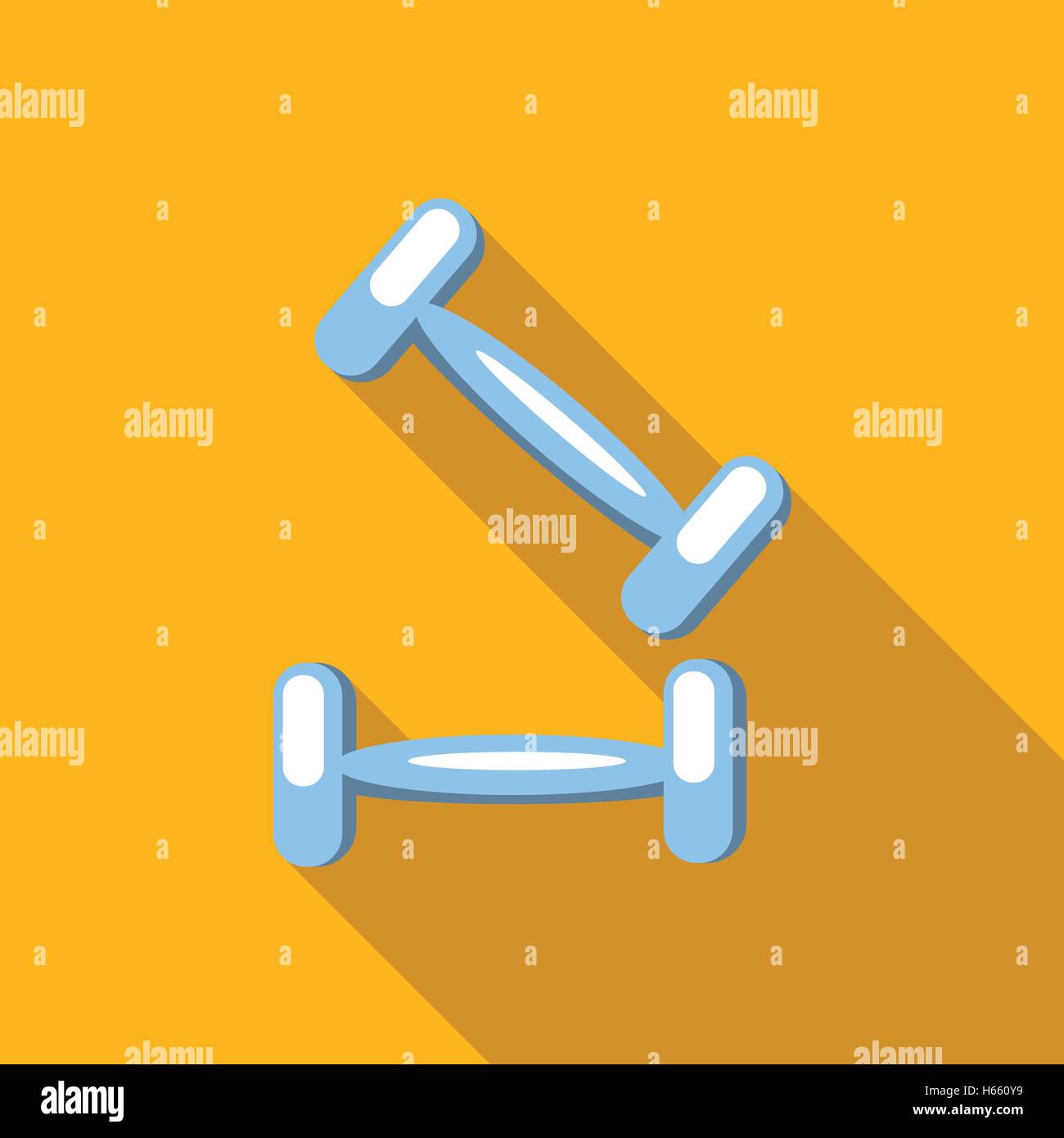 Two dumbbells flat icon Stock Vector Image & Art - Alamy