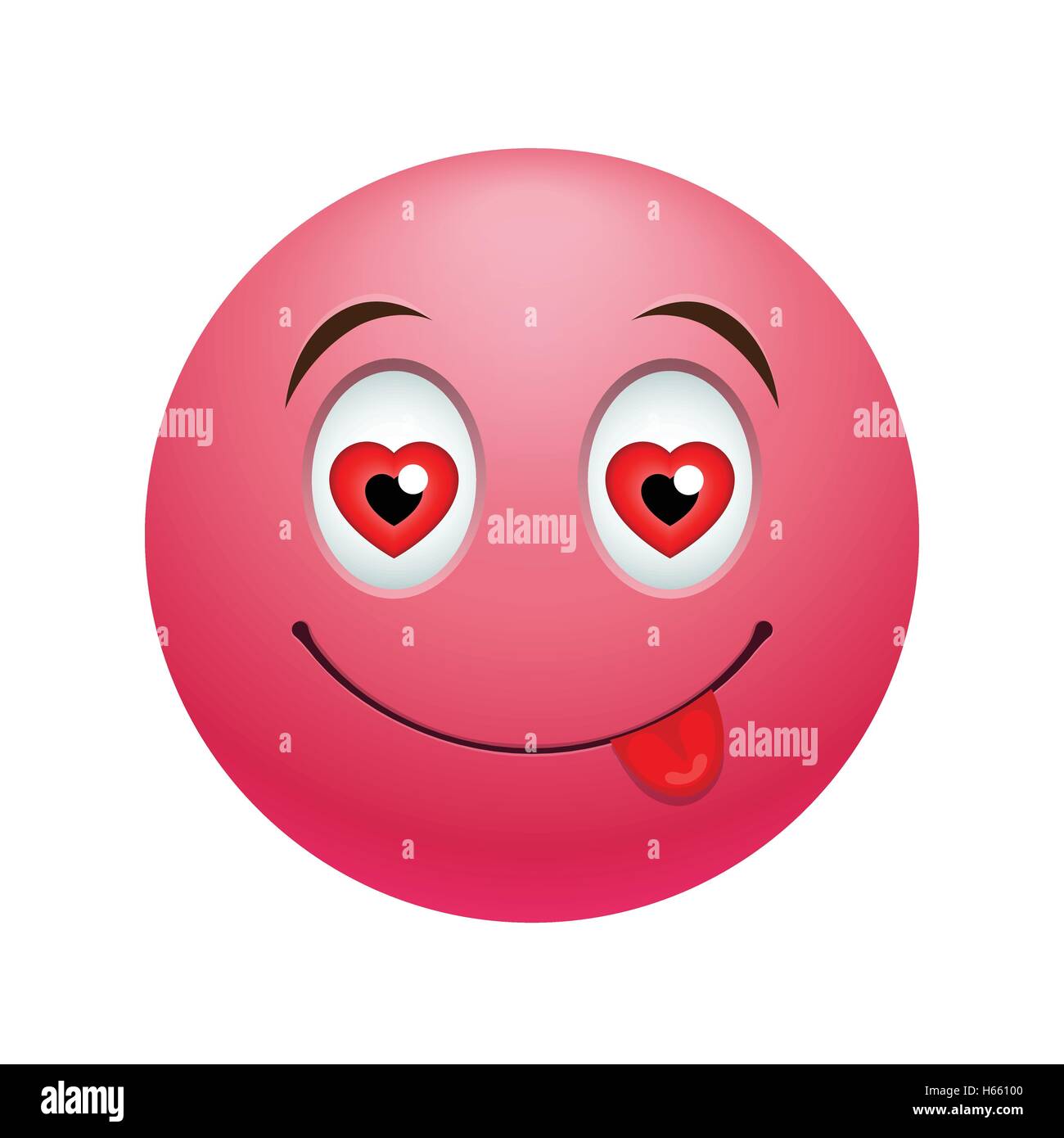 In love emoticon Stock Vector Image & Art - Alamy