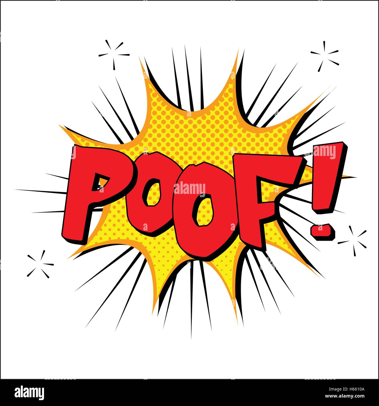 Poof sound effect illustration Stock Vector Image & Art - Alamy