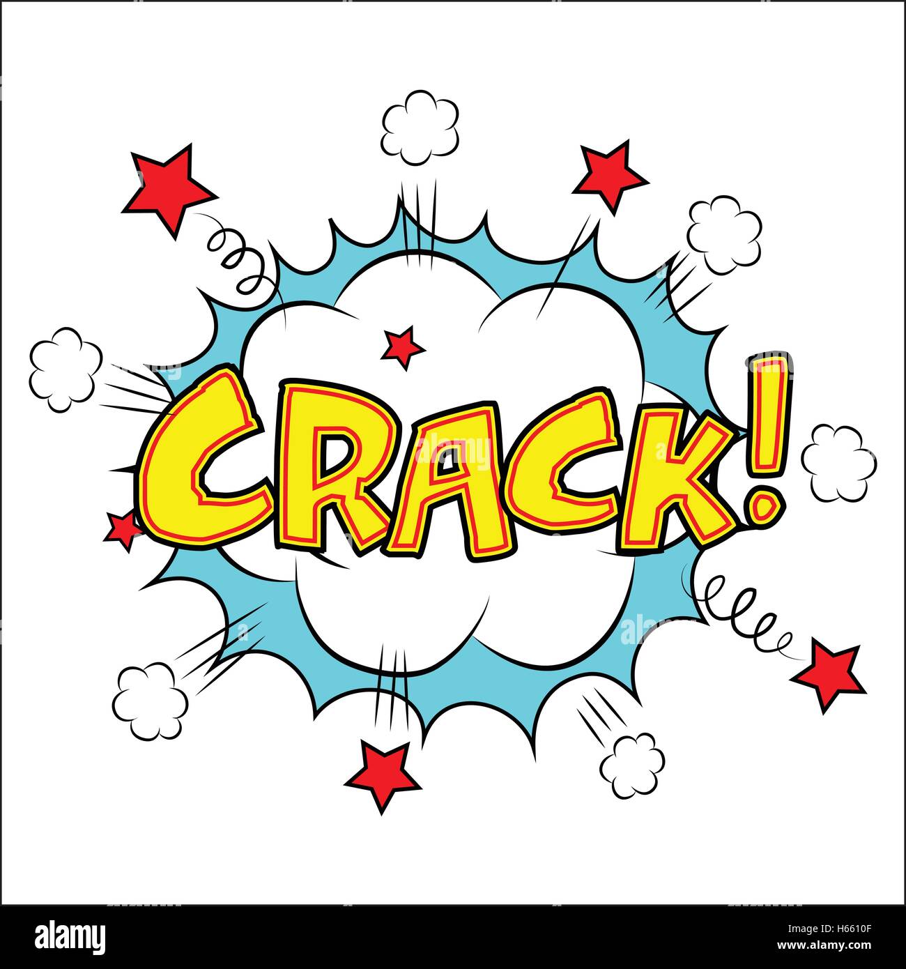 Crack sound effect illustration Stock Vector Image & Art - Alamy