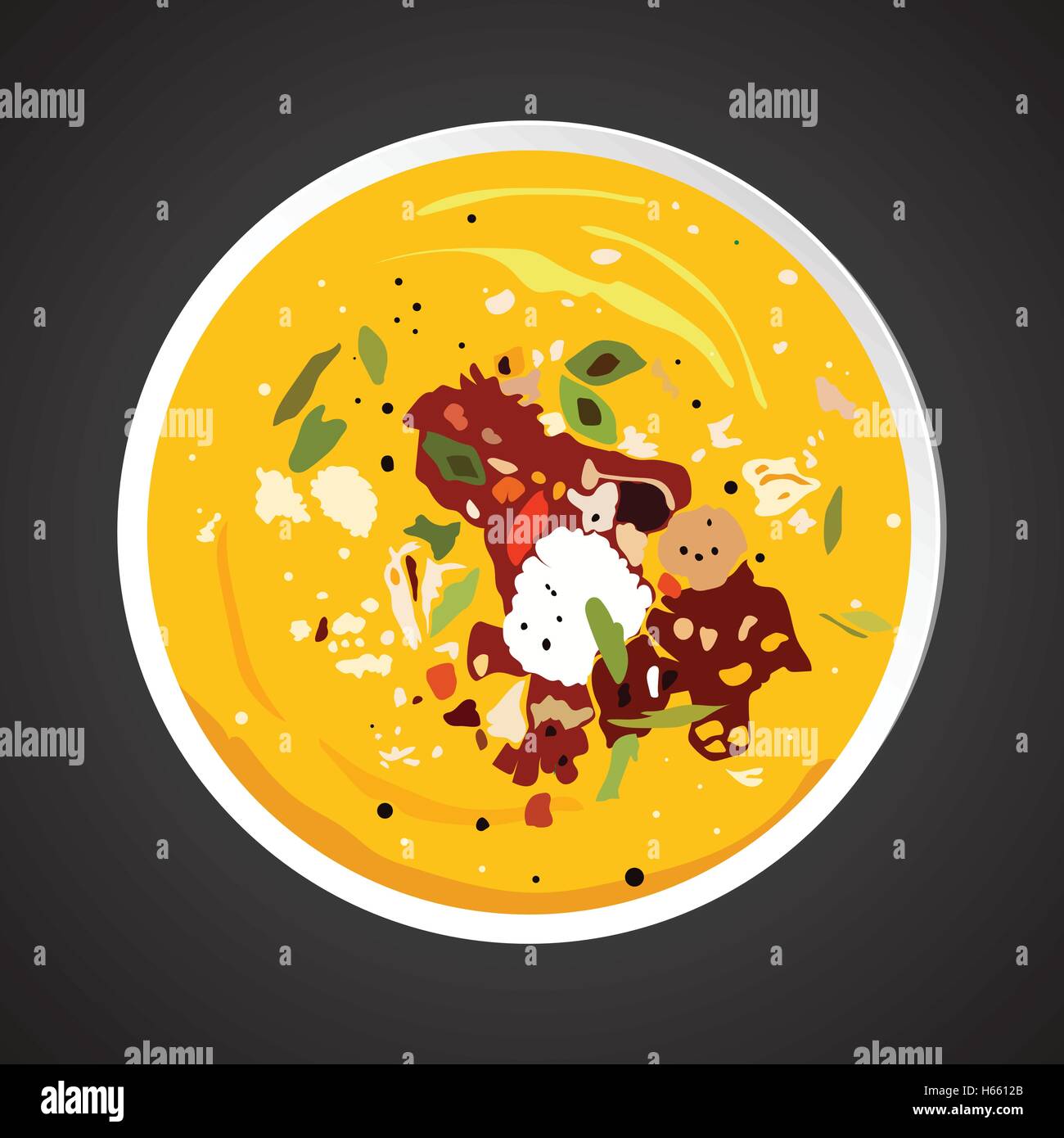Soup canteen Stock Vector Images - Alamy