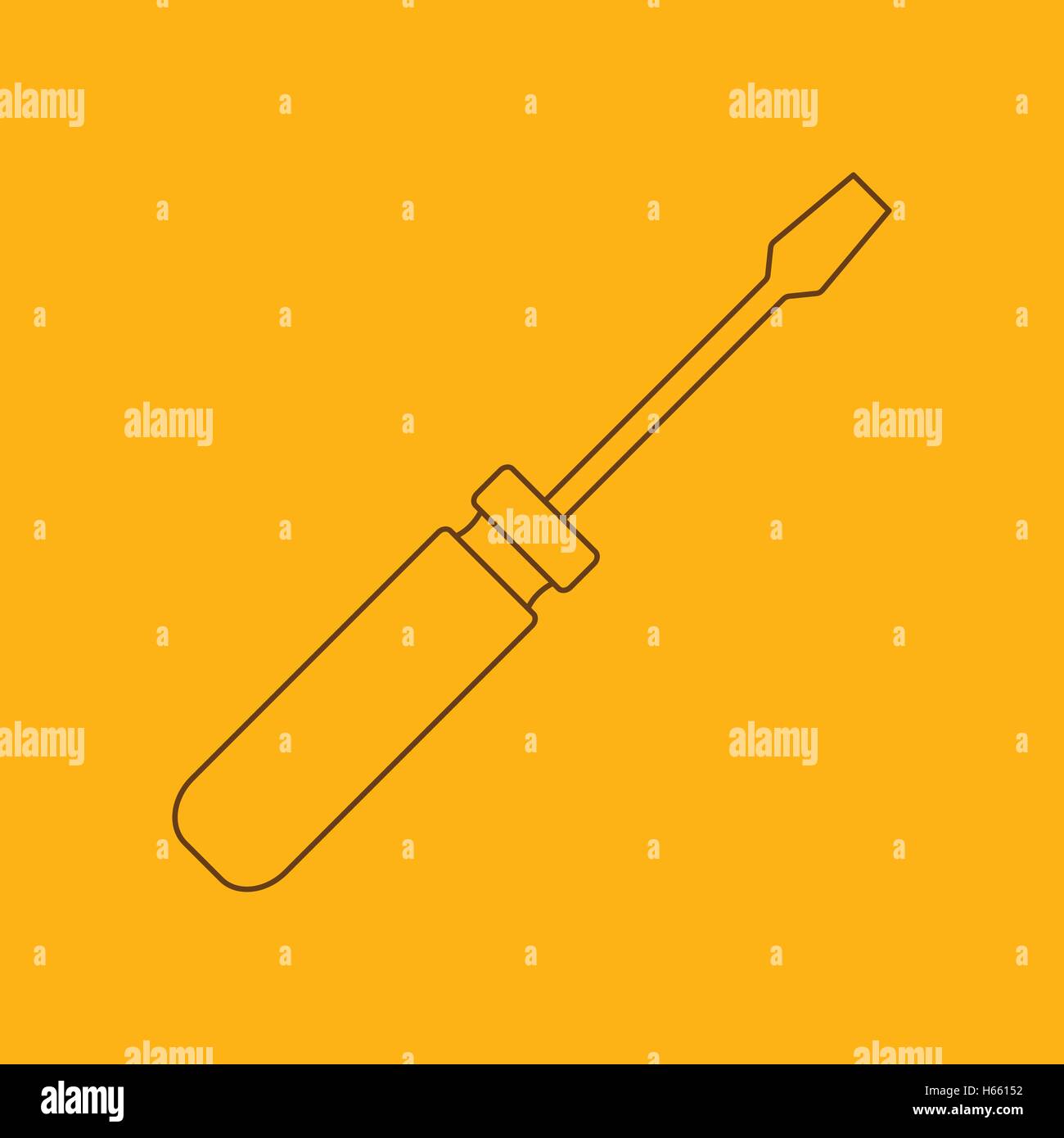 Screwdriver line icon Stock Vector Image & Art - Alamy
