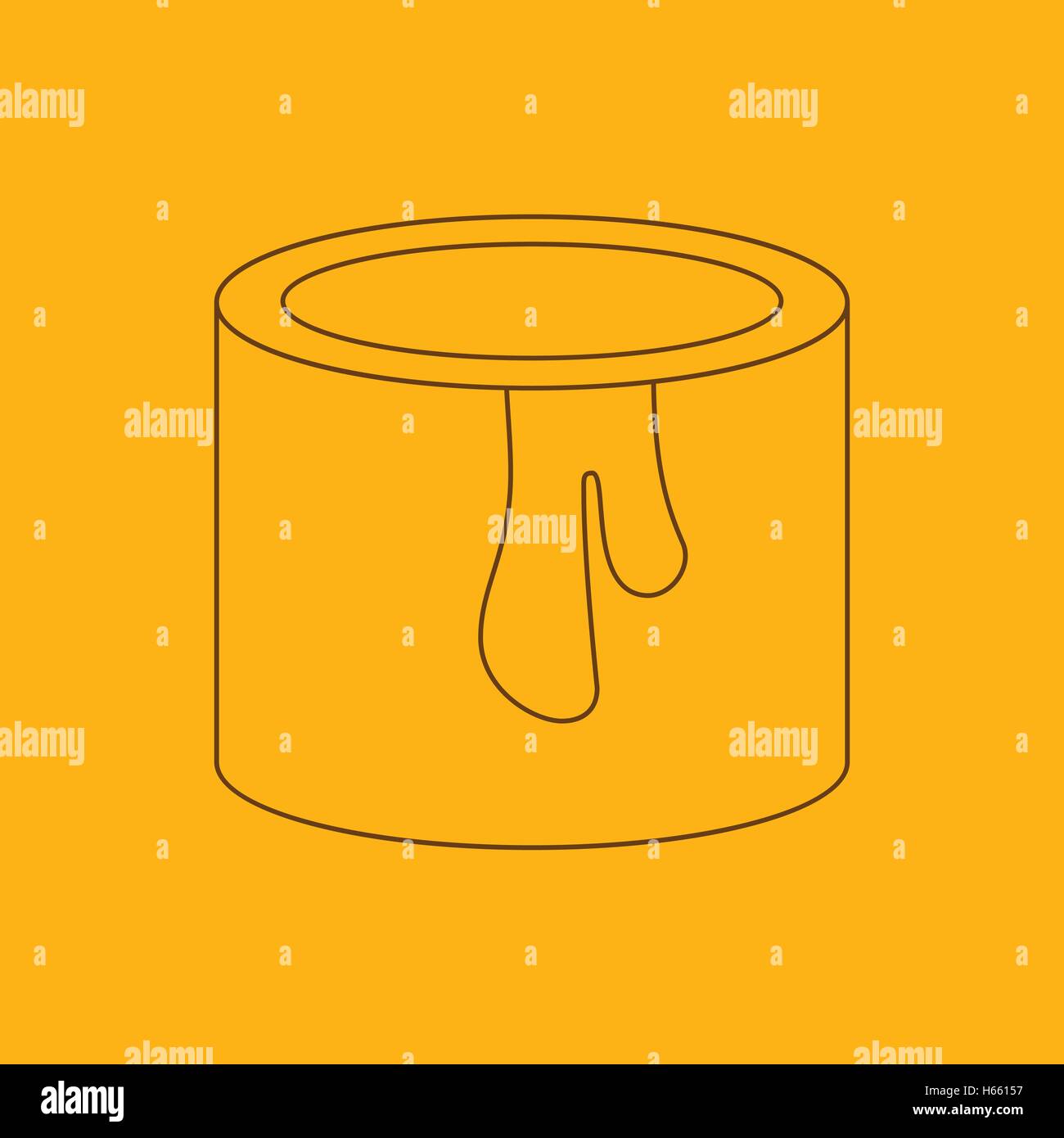 Paint container line icon Stock Vector Image & Art - Alamy