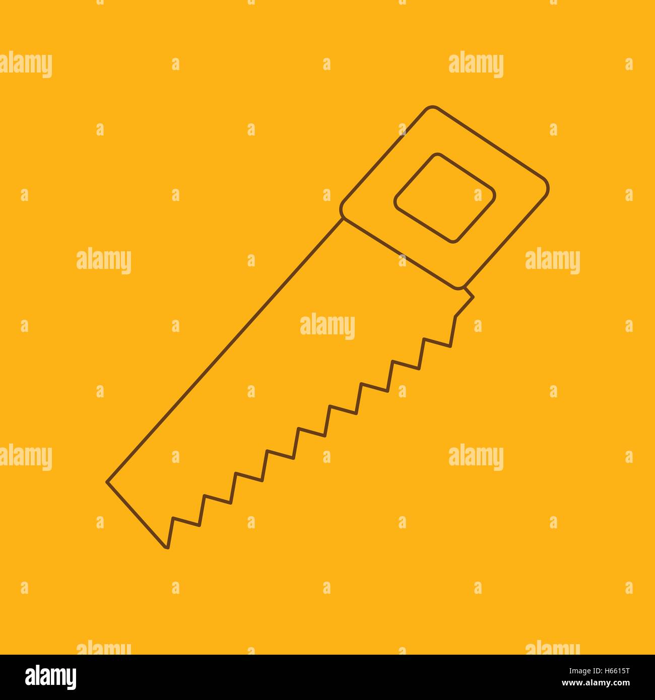 Hand saw line icon Stock Vector Image & Art - Alamy