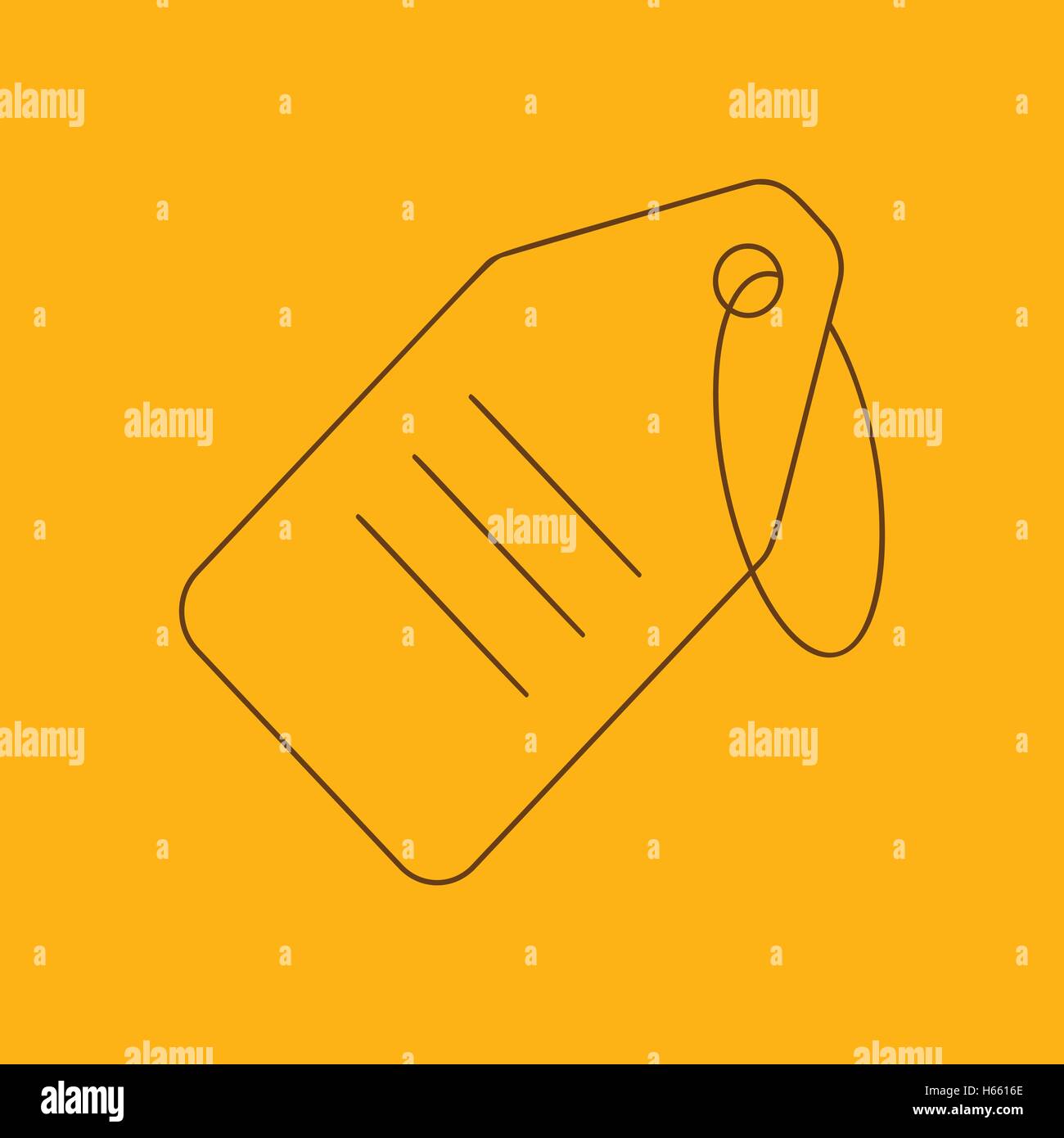 String tag line icon Stock Vector Image & Art - Alamy