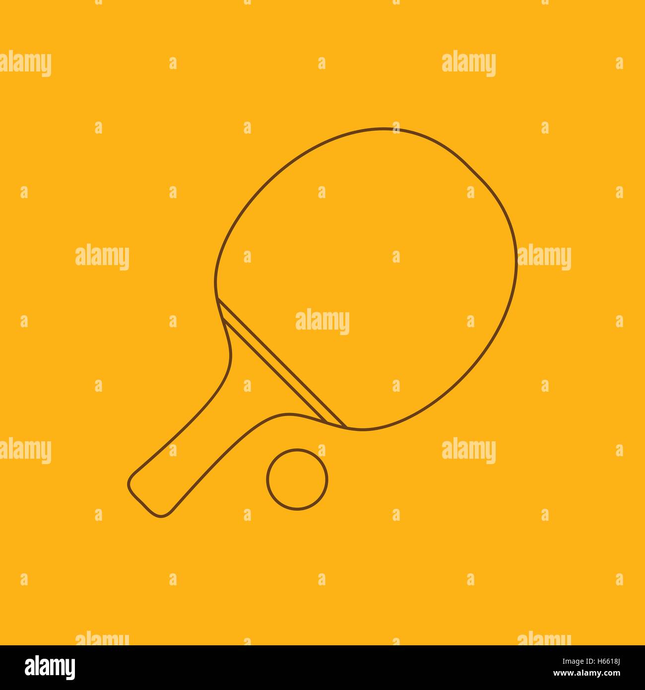 Ping pong line icon Stock Vector Image & Art - Alamy